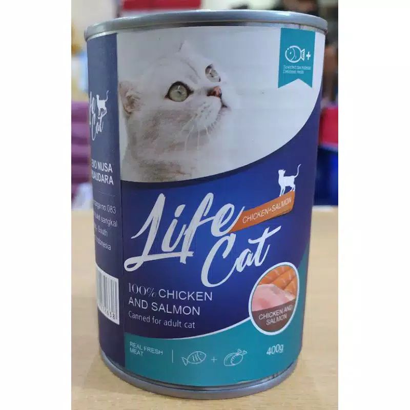 Jual LIFE CAT WET FOOD / MAKANAN BASAH KUCING KALENG 400GR | Shopee ...
