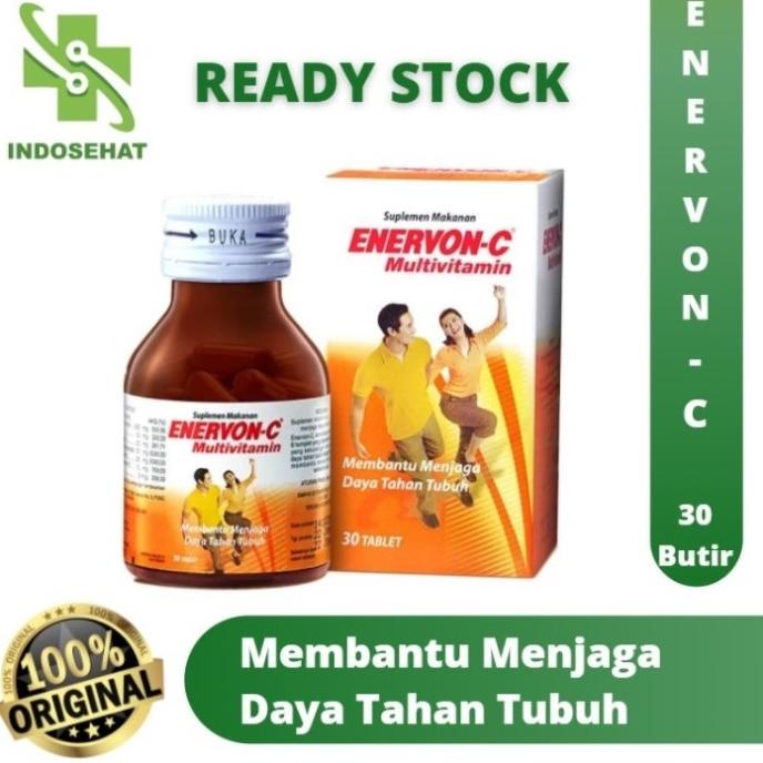 Jual Enervon C Multivitamin Botol Isi 30 Tablet | Shopee Indonesia