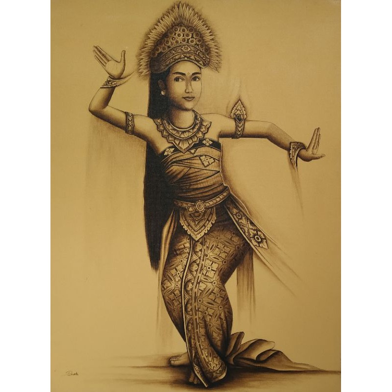 Jual Lukisan penari oleg | Lukisan indah | Lukisan alam | Lukisan bagus ...