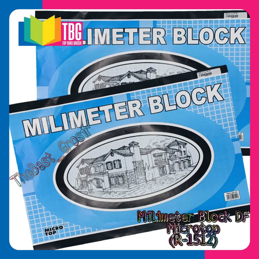 Jual 1 PCS (8 LEMBAR) MILIMETER BLOCK DF MICROTOP (R-1512) | Shopee ...