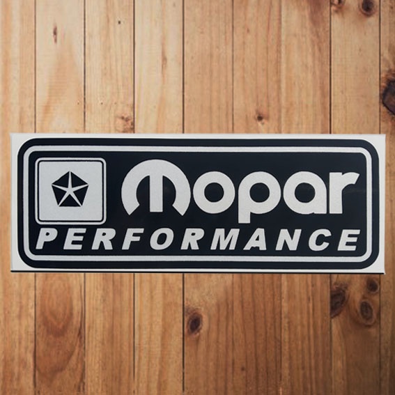 Jual Sticker Mopar Performance Black Colour OS | Shopee Indonesia