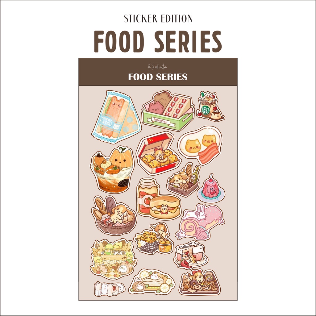 Jual Stiker Makanan untuk Dekorasi Handphone Jurnal Food, JOURNAL ...