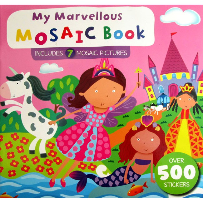Jual (STC-MOSAIC-NPP-PINK) My Marvellous Mosaic Book Includes 7 Mosaic ...