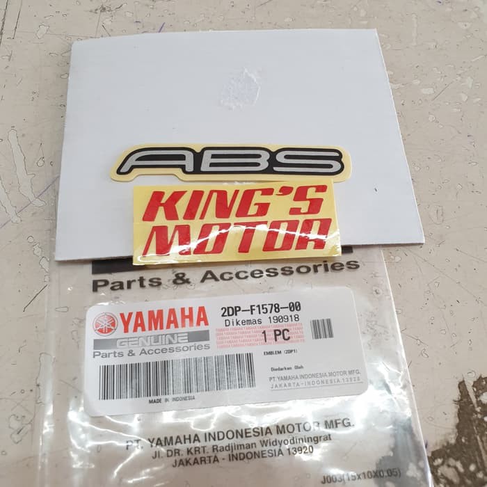 Jual STIKER ABS STICKER ABS EMBLEM ABS ASLI YAMAHA | Shopee Indonesia