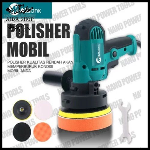 Jual Mesin Poles Mobil MAILTANK SH-43 SET KOMPLIT 5 Inch Variable Speed Alat Polisher Sander Wax ...