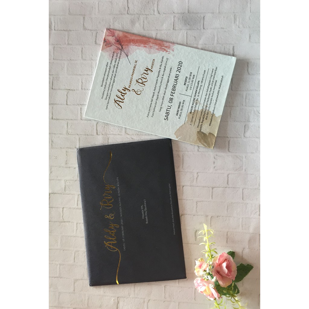 Jual Undangan Pernikahan Hard Cover Landscape | Shopee Indonesia