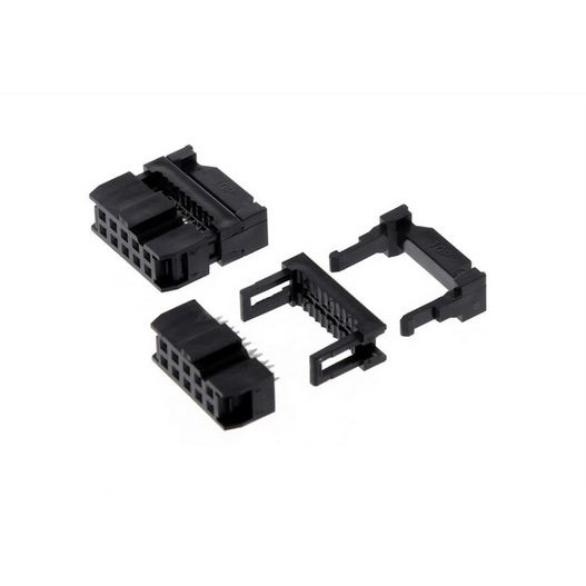 Jual Socket IDC 10p Cable Female 2.54mm Jepit 2x5 Header ISP Soket 10 ...