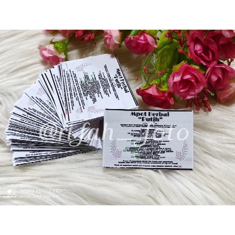 Jual stiker jamu sesuai req | Shopee Indonesia