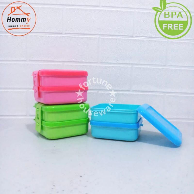 Jual HOMMY Rantang Anak Susun 2 | Lunch Box | Tempat Makan Anak ...