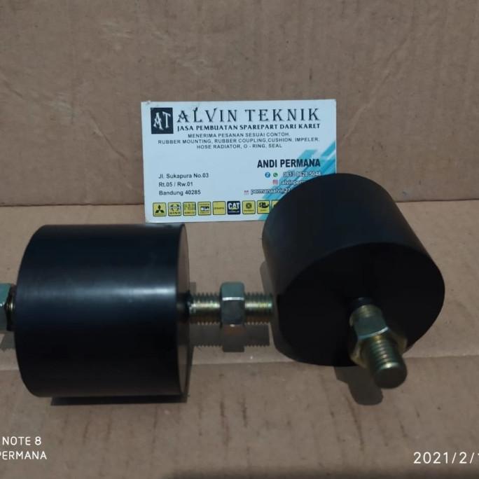 Jual Karet monting 50x50 doble baut M10 / karet engine mounting 50x50 ...