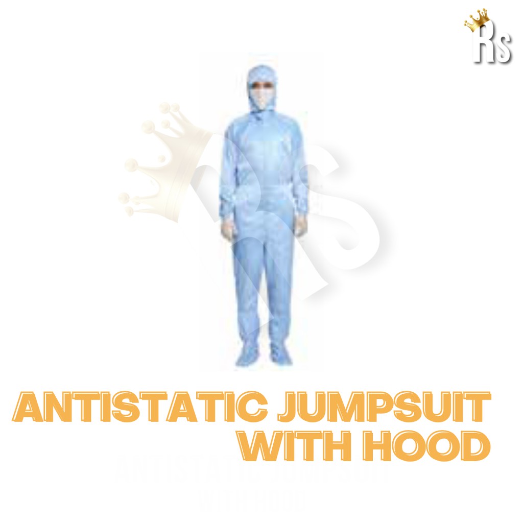 Jual Baju Antistatik ESD Jumpsuit + Hood / Antistatic Jumpsuit with ...