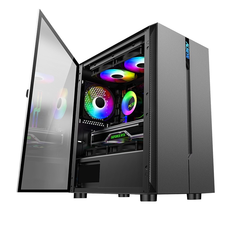 Jual CASING ALSEYE A2 TEMPERED GLASS MID TOWER GAMING CASE ITX mATX ATX ...