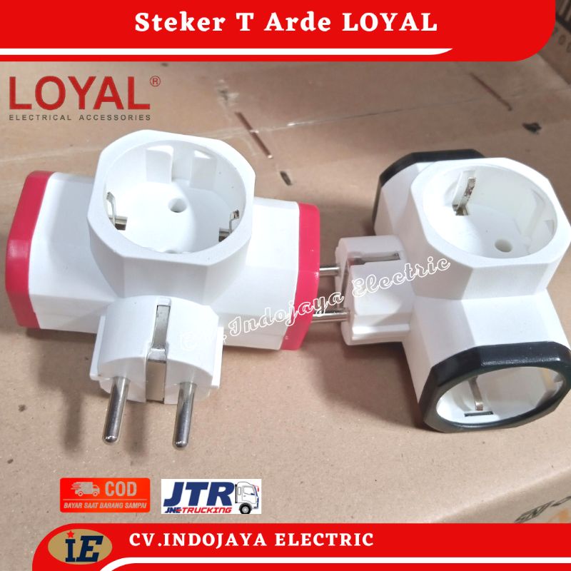 Jual Steker Cabang 3 T Arde Colokan Cabang Tiga Electronik Steker ...