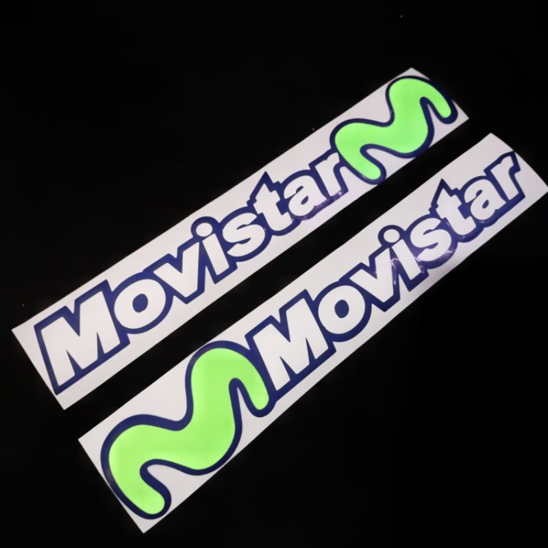 Jual sticker cutting movistar, stiker movistar isi sepasang ukuran 3 cm ...