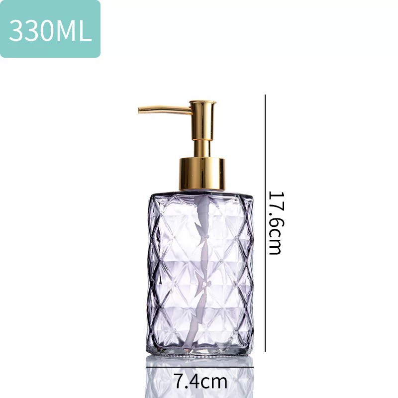 Jual [KINI] Soap Dispenser Tempat Sabun Cair Hand Sanitizer Kaca 400ml ...