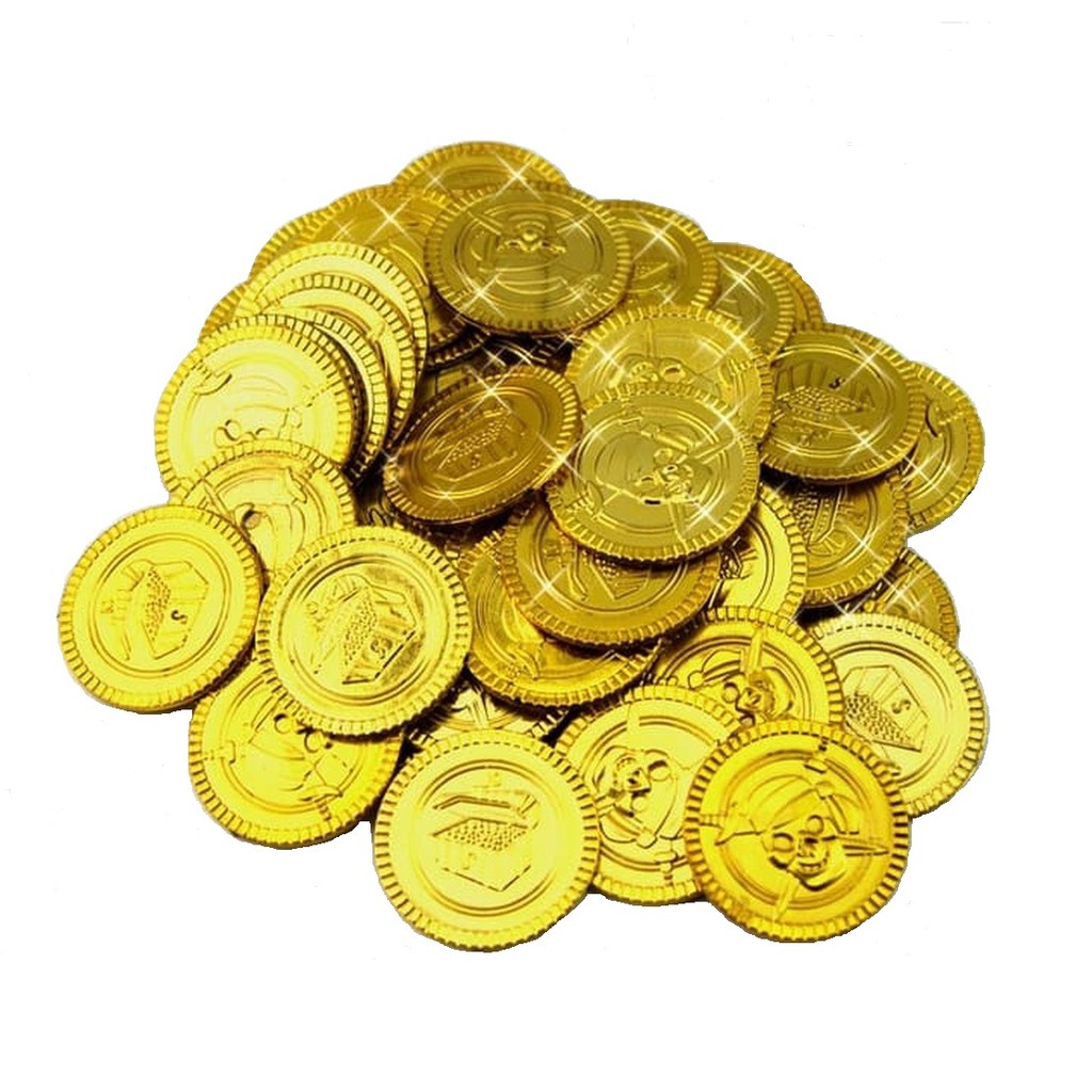Jual 10 pcs Koin Emas Bajak Laut Mainan Anak | Shopee Indonesia