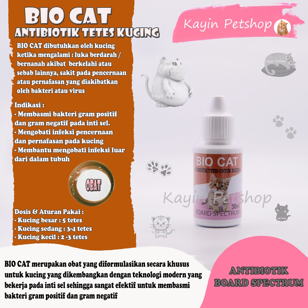 Jual BIO CAT 30ml - Antibiotik Tetes Untuk Kucing (membasmi bakteri ... Jual BIO CAT 30ml - Antibiotik Tetes Untuk Kucing (membasmi bakteri ...