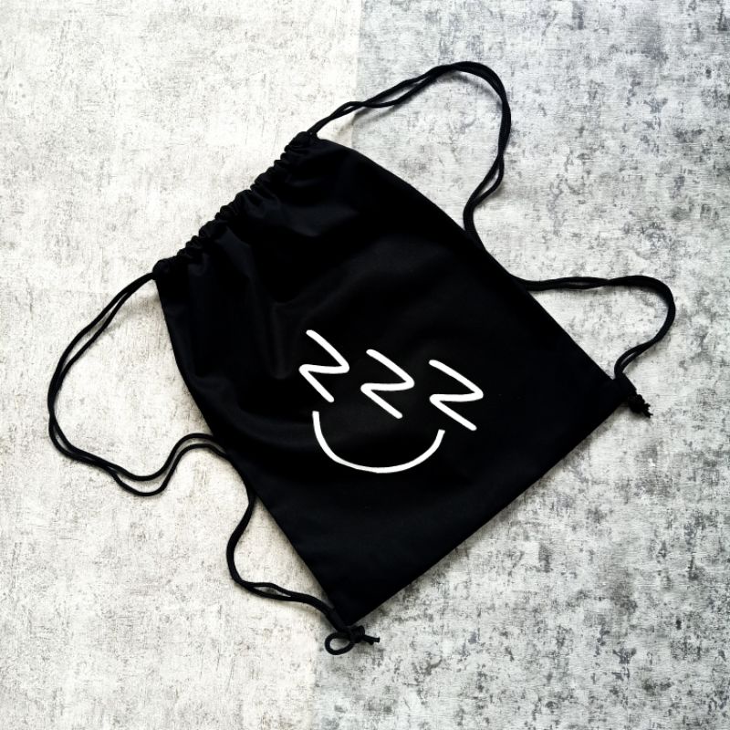 Jual Stringbag tas Ransel Serut Part 1 Bahan Drill hitam Raikantopeni Series Thailand Thai ...