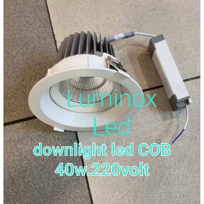 Jual downlight cob 40w 40watt kim / ceiling plafon led kim 40 watt 40 w 220volt | Shopee Indonesia