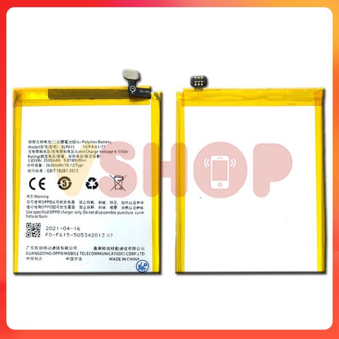 Jual BATERAI BATRE FOR OPPO A37 - OPPO NEO 9 - BLP615 BATTERY ORI ...