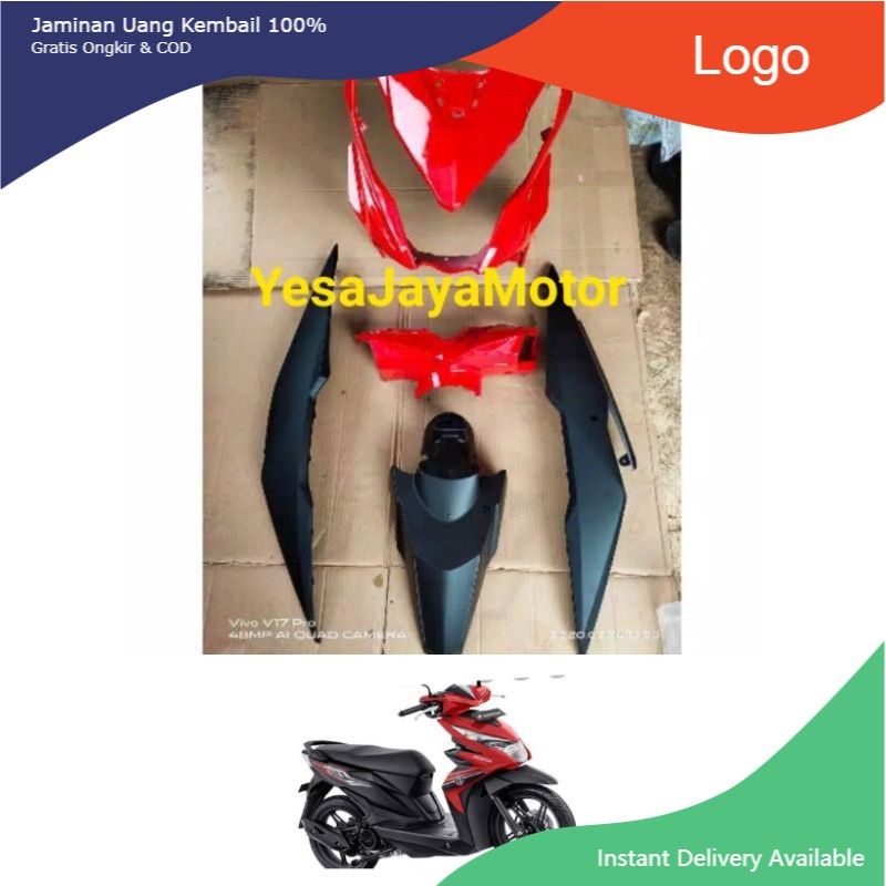 Jual Body Halus Beat New Digital Warna Merah Hitam Doff Polos | Shopee ...