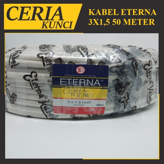 Jual Kabel Eterna NYM 3x1.5 mm Per Roll | Shopee Indonesia