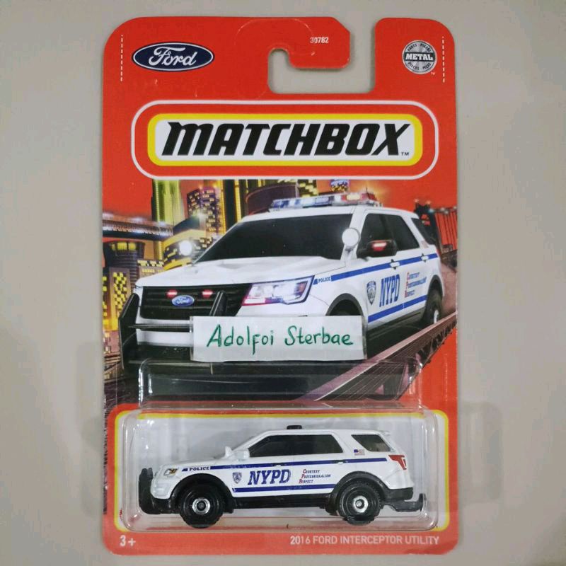 Jual matchbox 2016 '16 ford interceptor utility mbx rescue fire chief ...