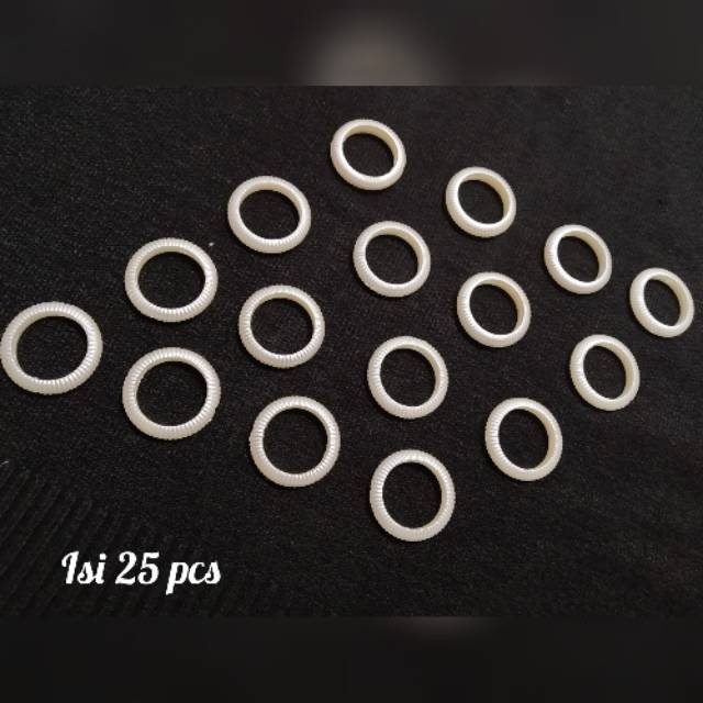 Jual 25 pcs - ring variasi pandora warna putih bahan diy kerajinan ...