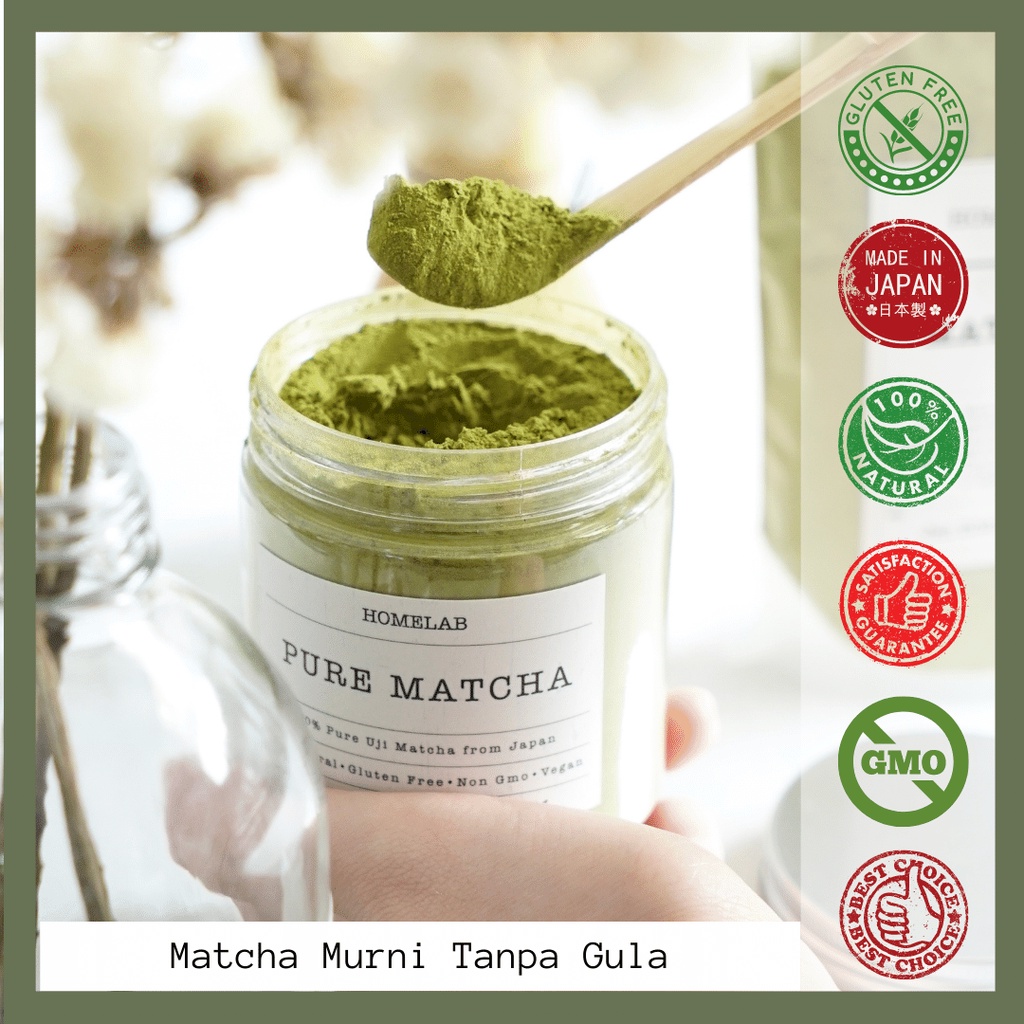 Jual Homelab 100% Pure Uji Matcha Japan - Bubuk Matcha Premium Grade ...