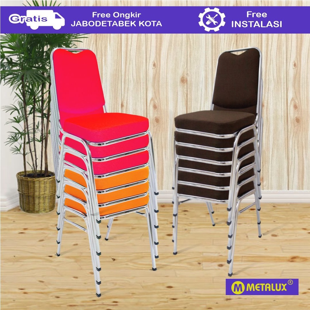 Jual METALUX YUKI XII - Kursi Susun | Stacking chairs | Shopee Indonesia