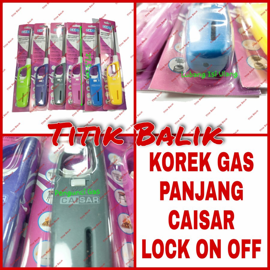 Jual Korek Api Panjang Karmen / Pemantik Kompor Gas Lock On Off Lubang ...