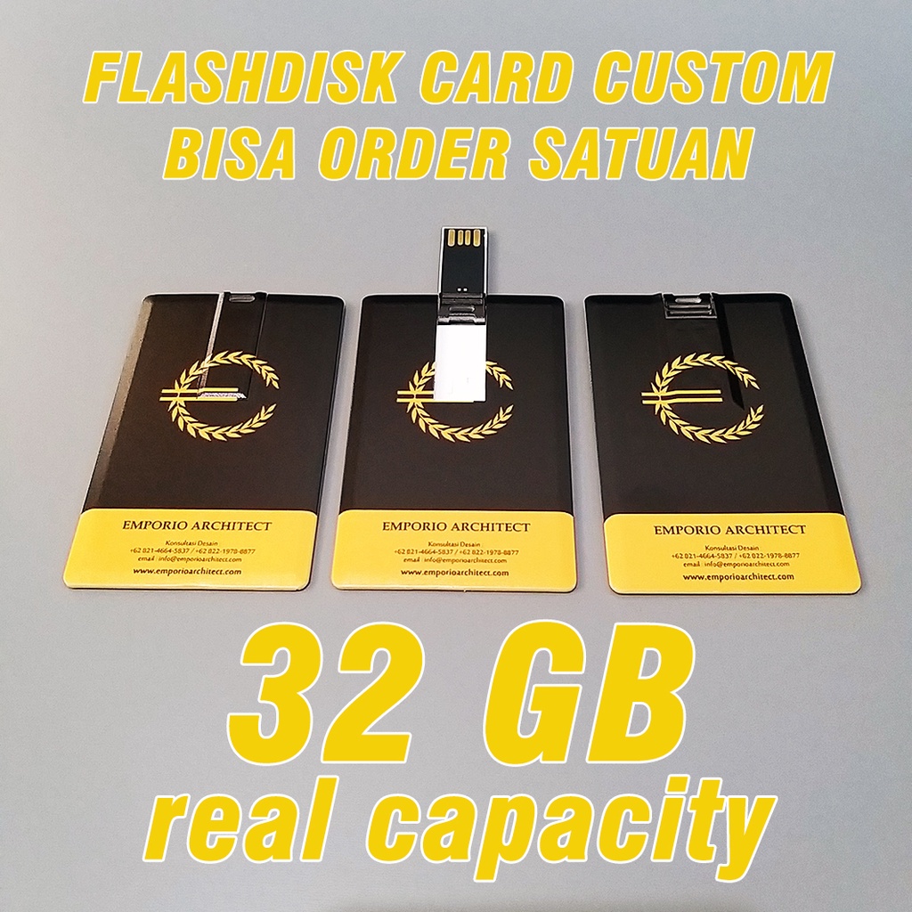 Jual 32 GB USB Card Flashdisk Kartu Custom Gambar Kalian Sendiri ...