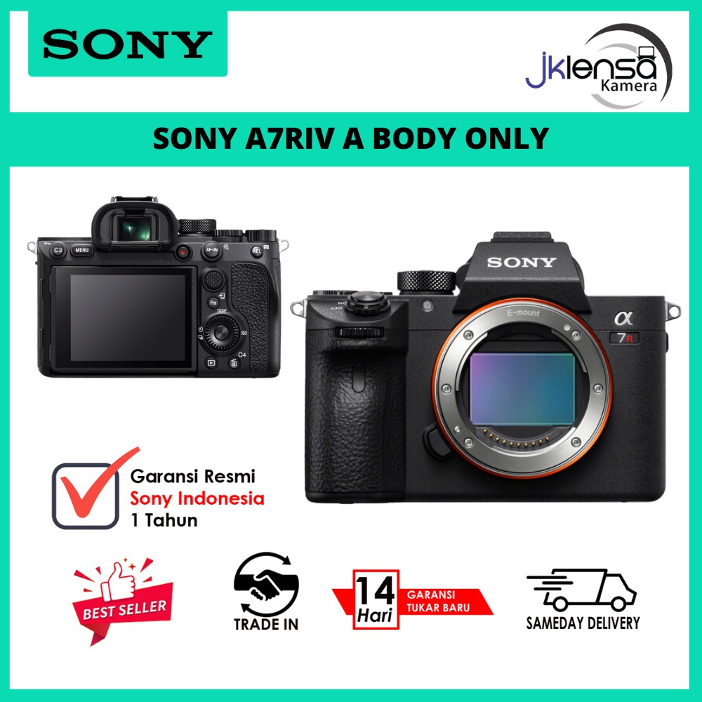 Jual SONY A7R4A ILCE-7RM4A Alpha A7RIVA A7R IVA A7R mark IVA Kamera Mirrorless [Full Frame/ Body ...