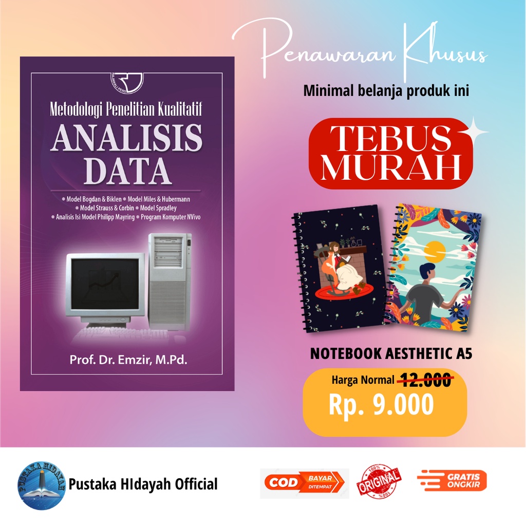Jual Buku Metodologi Penelitian Kualitatif Analisis Data - Prof Dr Emzir Rajawali | Shopee Indonesia