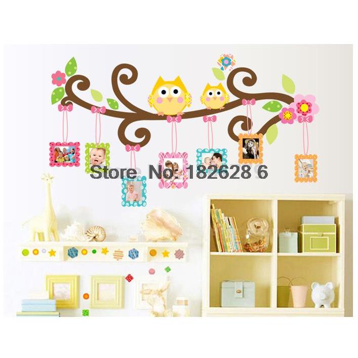Jual METH CC6965 OWL N FRAME WALLSTICKER 60X90WALLSTIKER STIKER DINDING ...