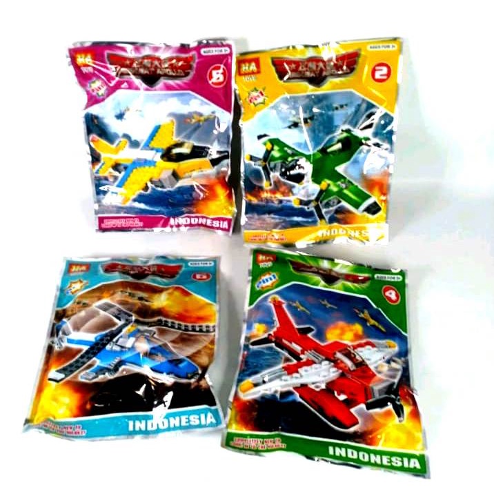 Jual MAINAN LEGO PESAWAT / MAINAN LGO PESAWAT SACHET / MAINAN EDUKASI ...