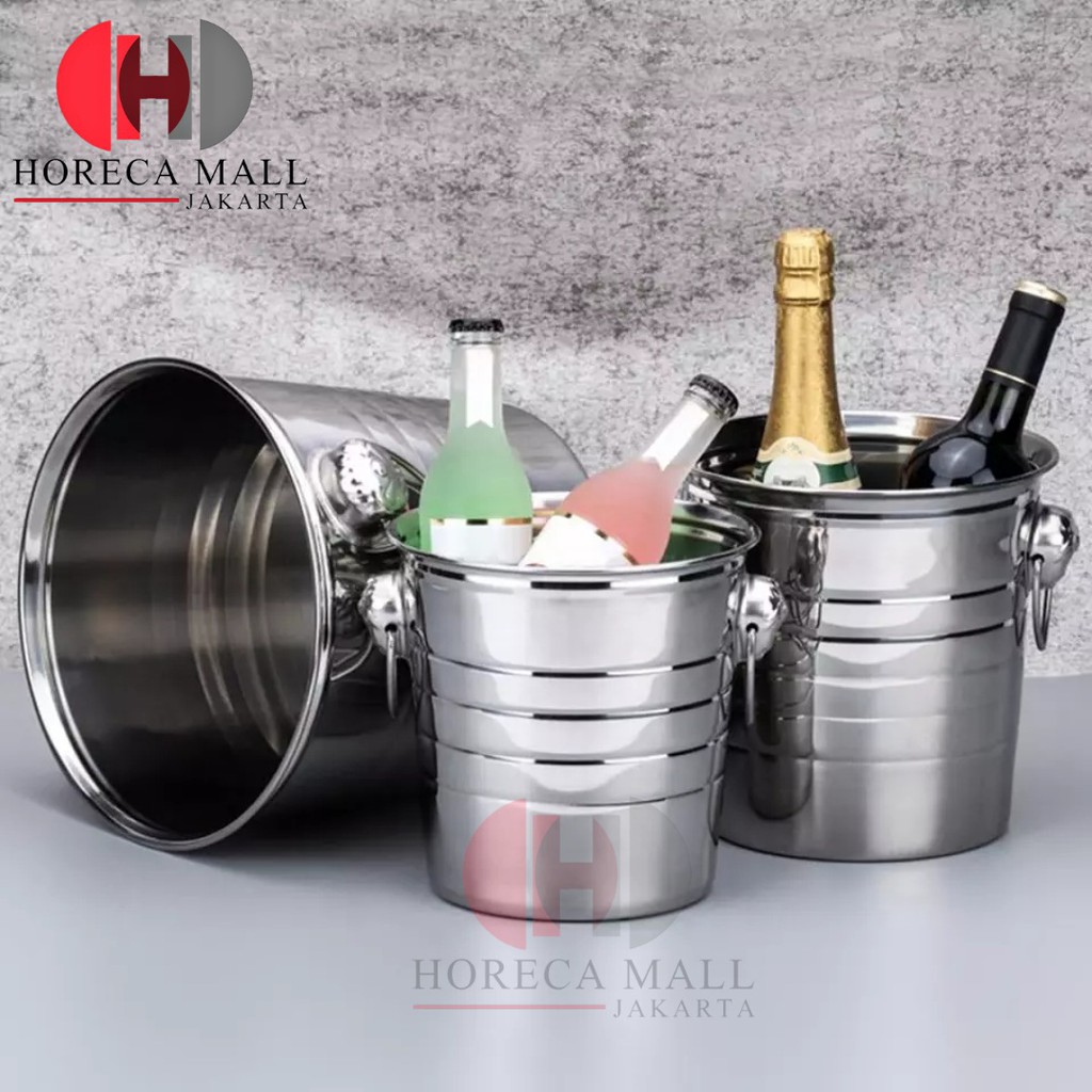 Jual Horeca Mall - Ice Bucket Ember Es Batu Wine Bucket Stainless Steel ...