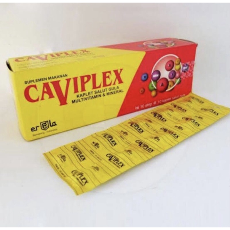 Jual Caviplex multivitamin 1 strip isi 10pcs | Shopee Indonesia