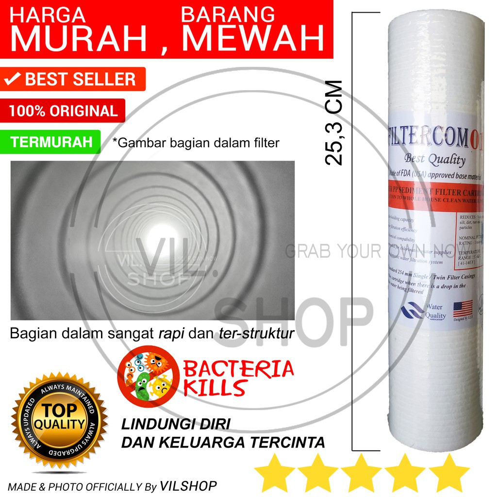 Jual FILTER AIR BAGUS TERBAIK PREMIUM SARINGAN AIR KERAN NANO FILTER ...