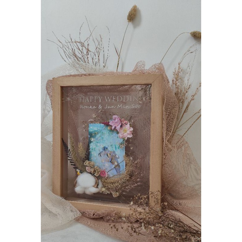 Jual Floating wooden frame/pigura akrilik/hadiah unik ulang tahun ...