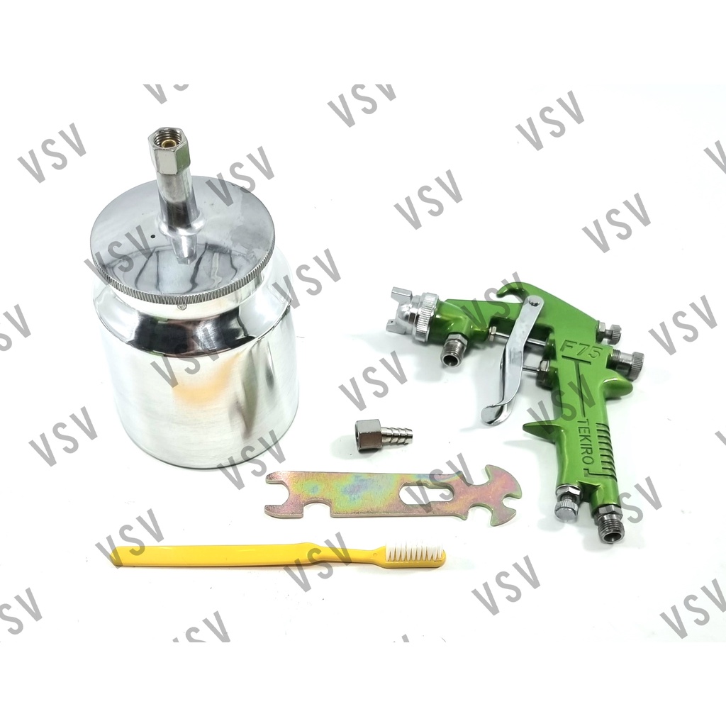 Jual TEKIRO Spray Gun F75 S Semprotan Cat Spet Cat Tabung Bawah Alat ...