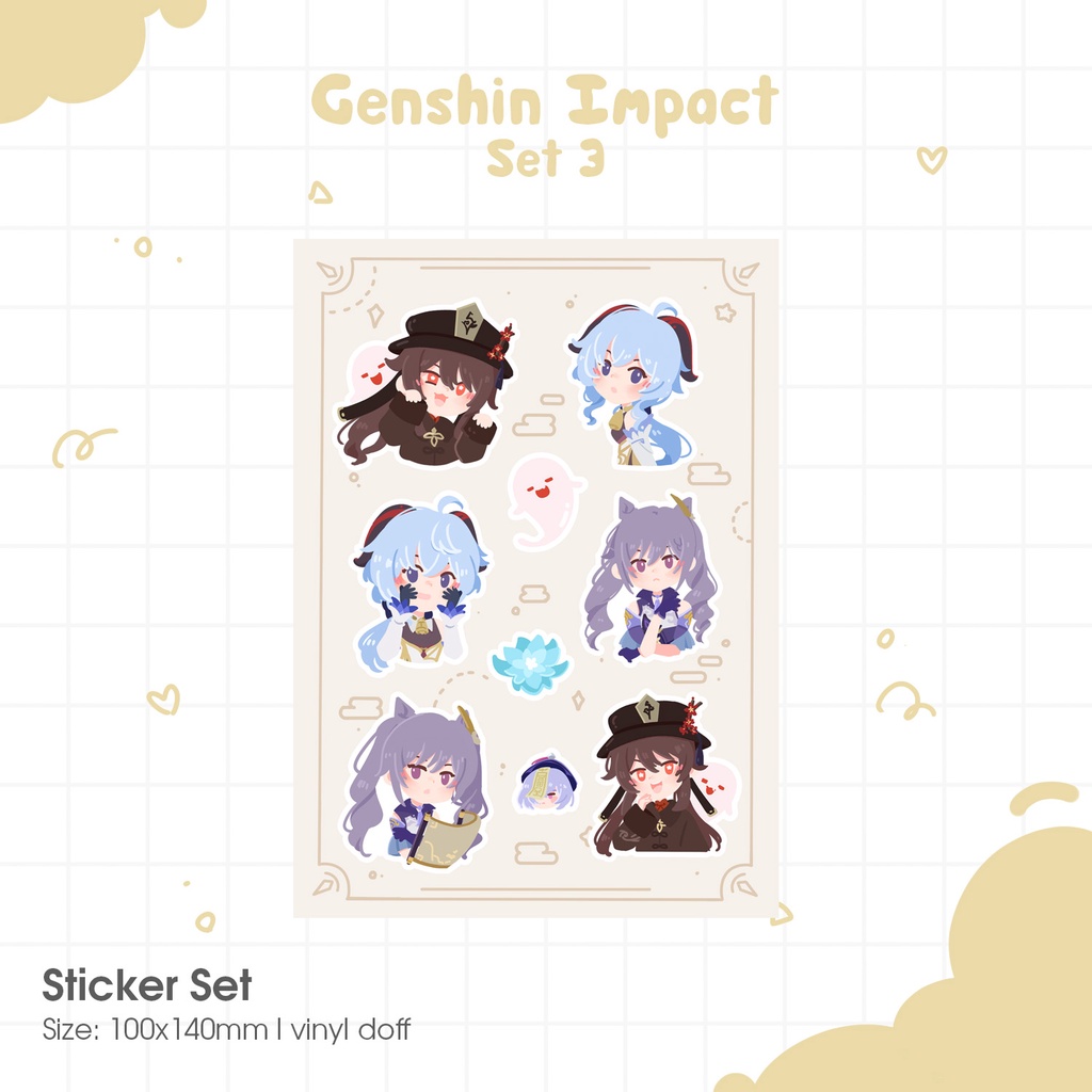 Jual Genshin Impact Sticker Set | Shopee Indonesia