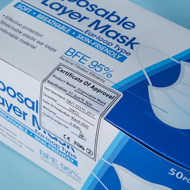 Jual Surgical Mask / Masker Operasi READY 3 PLY BFE 95% @50 pcs ...