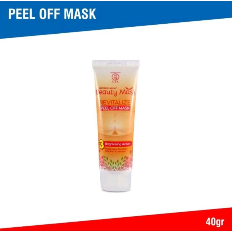 Jual [NEW] MENTHOLATUM BEAUTY MASK REVITALIZE PEEL OFF MASK BRIGHTENING ...