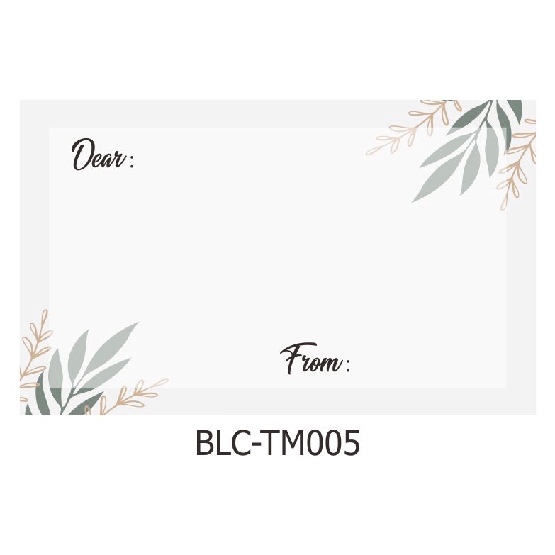 Jual Kartu Ucapan Kosong - Greeting Card - Blank Card - Gift Card ...