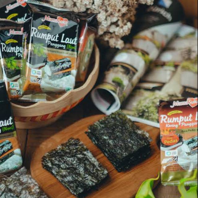 Jual Mamasuka seaweed rumput laut mama suka 2pak x 4.5gr ready semua ...