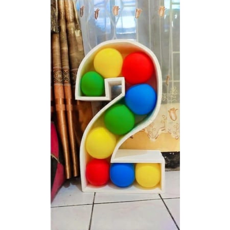 Jual ANGKA / HURUF BALON MOZAIK / 3D STANDING NUMBER BALOONS / DEKORASI ...