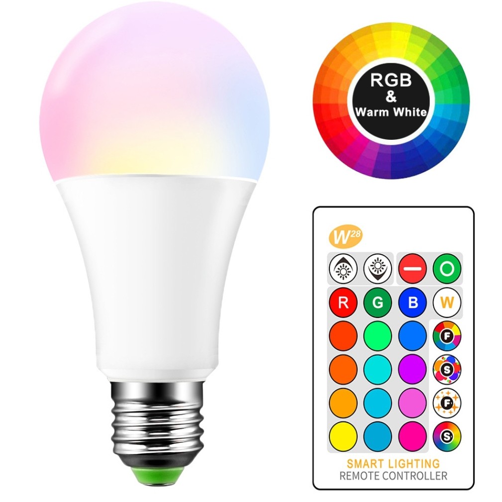 Jual Bohlam RGB Smart Bulb 10Watt Remote | Shopee Indonesia