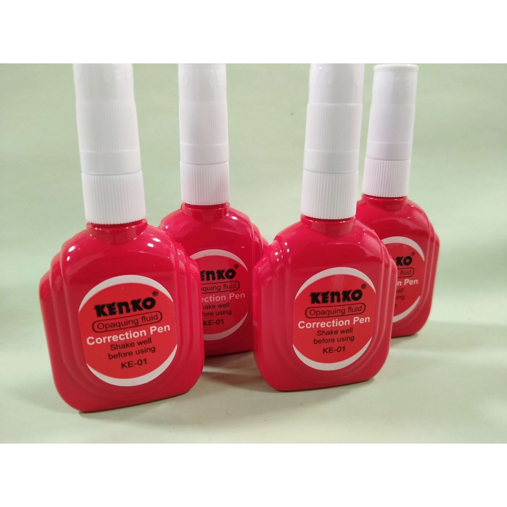 Jual Kenko Correction Fluid KE-01/ Tip X Cair/ TipeX/ Stipo | Shopee ...