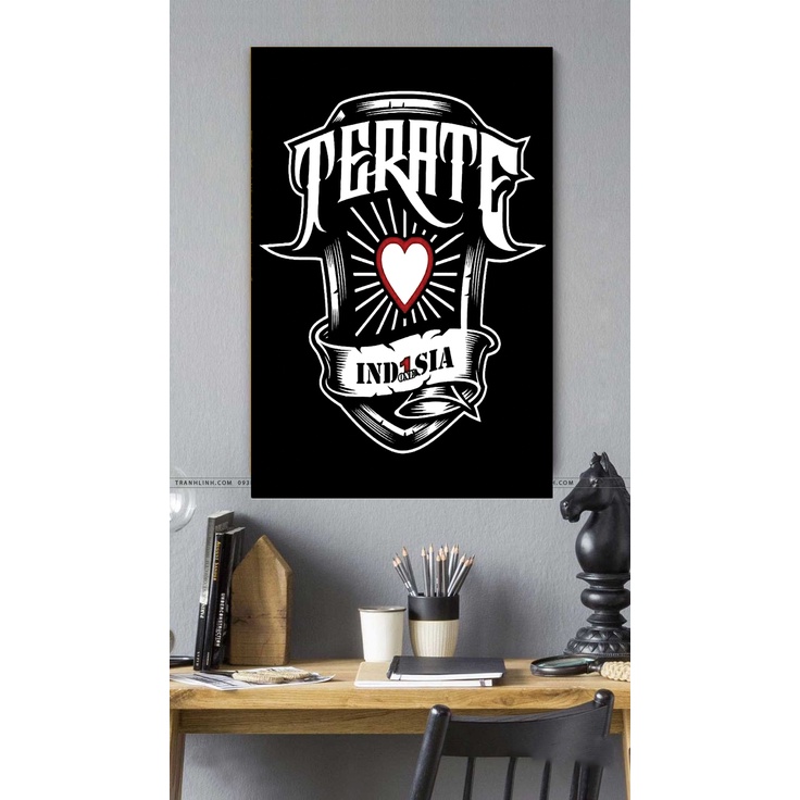 Jual Hiasan Dinding SH TERATE ukuran besar 47x31 | Hiasan dinding lambang PSHT | Hiasan dinding ...